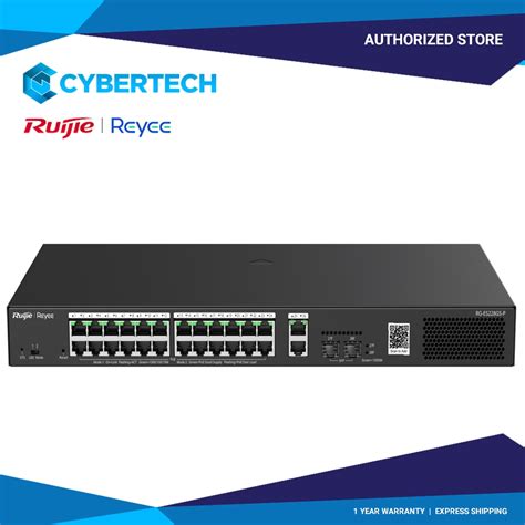 Ruijie RG ES228GS P 28 Port Gigabit Smart Cloud Managed PoE Switch 28