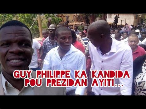 FLASH GUY PHILIPPE KA KANDIDA POU PREZIDAN SELON AVOKA ARNEL RÉMY LI
