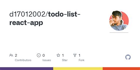 GitHub D17012002 Todo List React App
