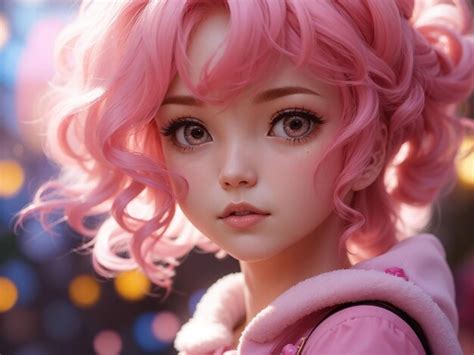 Premium Photo Pretty In Pink Girl
