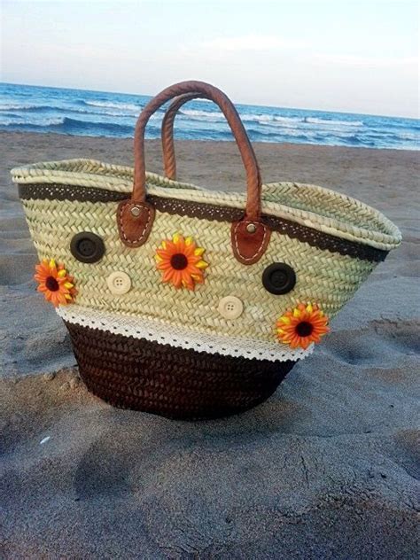 Capazo Pintado Y Decorado A Mano Sac Au Crochet Sac Crochet