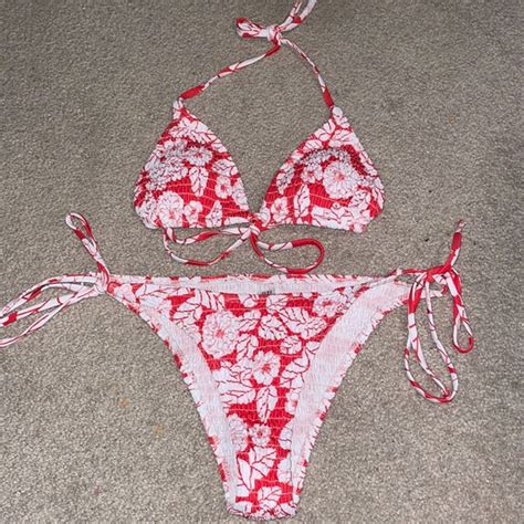 SHEIN Swim Hawaiian Bikini Set Poshmark