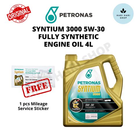 Syntium 3000 5W 30100 Original Petronas Syntium 3000 5W 30 Fully