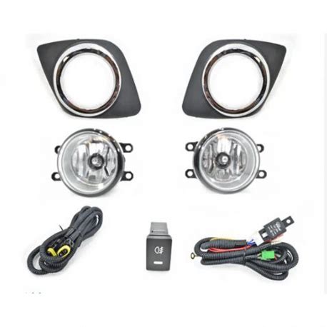 Kit de Faros de Niebla Rejillas con Bisel Cromado Arnés y Switch