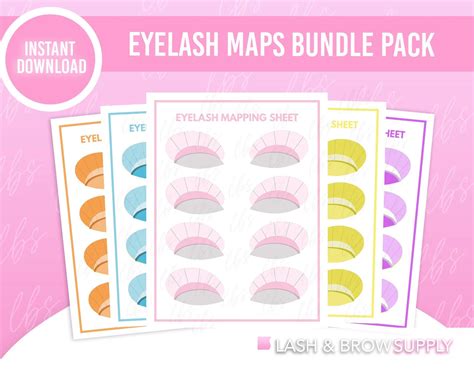 Printable Lash Mapping Template Printable Word Searches