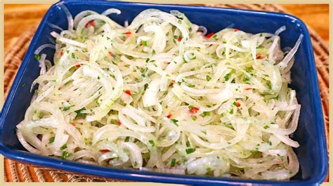 A MELHOR SALADA DE CEBOLA PARA CHURRASCO Receitas De Pai YouTube