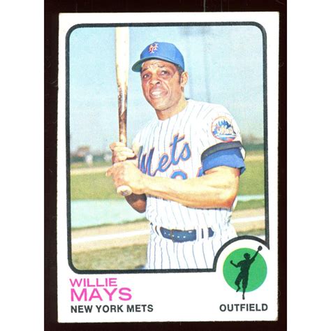 Willie Mays 1973 Topps 305 Pristine Auction