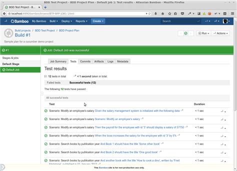 Behavior Driven Development And Bamboo Visualizing Cucumber Scenarios