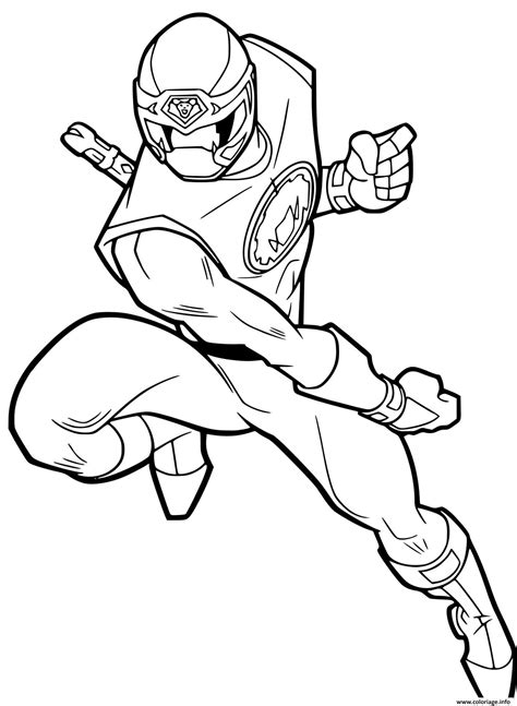 Coloriage Power Rangers Samurai Dessin Power Rangers à imprimer