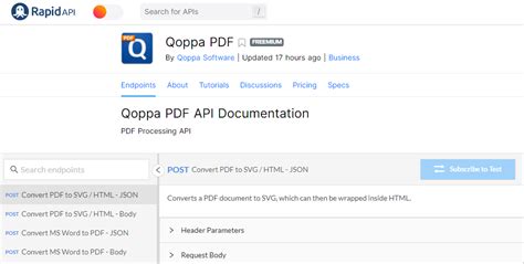 qoppa pdf processing api now available on rapid api pdf association