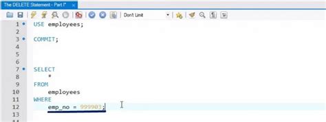 Sql Delete Statement Safely Remove Records Data Science