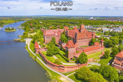 Zamek W Malborku Z Lotu Ptaka POLAND ON AIR