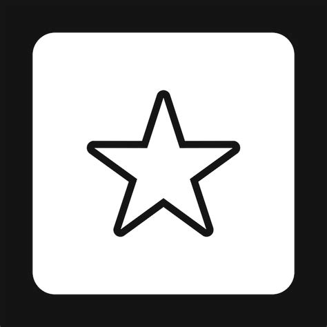 Icono De Estrella Celeste En Estilo Simple Aislado Sobre Fondo Blanco