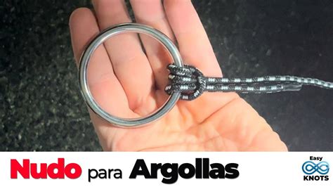 Cómo hacer un NUDO para ARGOLLAS nudos knots YouTube