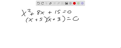 solved use factoring to solve each quadratic equation check by substitution or by using a