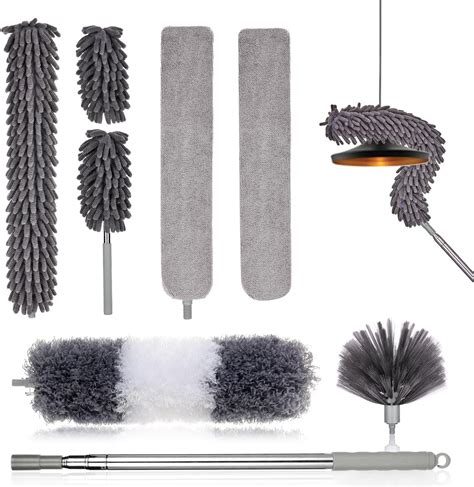 AMAZY Plumeau Télescopique Plumeau Lavable et Flexible en Microfibre