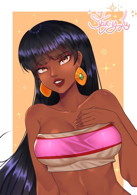 Rule 34 1girls Bare Black Hair Black Skin Brown Chel Chel The Road To El Dorado Curvy Dark