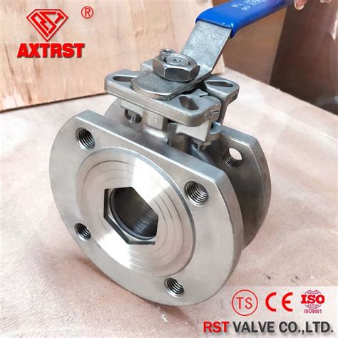 DIN Italian Type Stainless Steel Wafer Ball Valve China Wafer Ball
