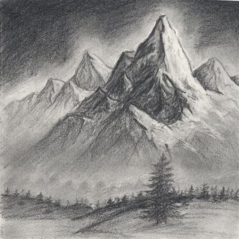 Dibujos de Montañas a Lápiz Muy Hermosas para Apreciar