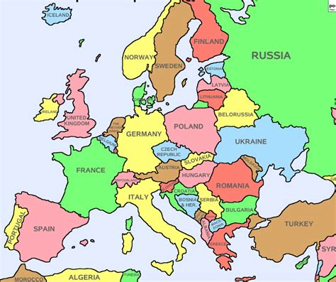 List Of Europe Countries And Capitals