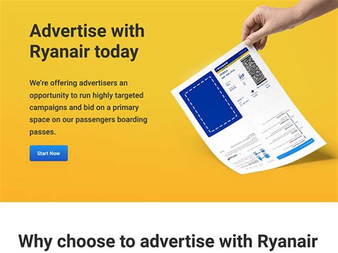 Ryanair bientôt de la publicité sur ses cartes dembarquement