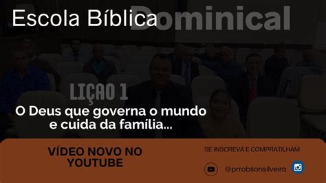 Li O Da Ebd Trimestre Li O O Deus Que Governa O Mundo E