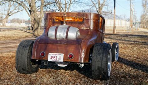 1927 Brown Rat Rod Ford Model T Coupe Hot Rod Patina Very Fast