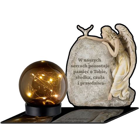 Solarny Znicz Led Statuetka Na Cmentarz Gr B Du A Erli Pl