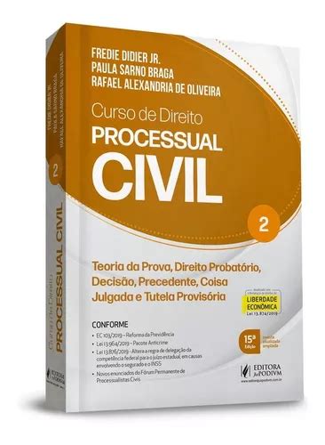 Curso De Direito Processual Civil Vol 2 16ª Edição 2020 Frete grátis