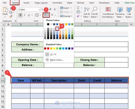 How To Make A Ledger In Excel With Easy Steps ExcelDemy