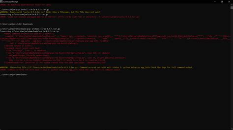Command Errored Out With Exit Status 1 Python Setup Py Egg Info Check