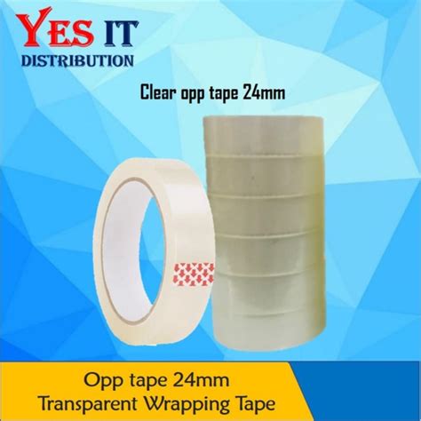 24mm Opp Tape Sweetape Clear Transparent Wrapping Tape Shopee Malaysia