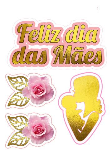 Topo De Bolo Topper De Bolo Dia Das Mães Mod 2 Parcelamento sem juros