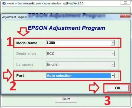 Descarga Gratuita Del Programa De Ajuste Del Reiniciador Epson L