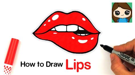How To Draw Cartoon Lips Step By Step Lipstutorial Org