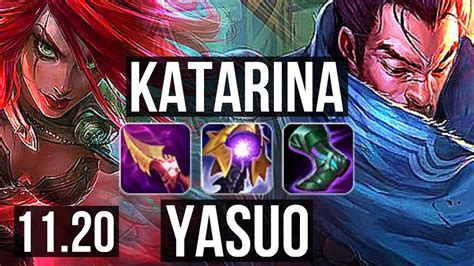 KATARINA Vs YASUO MID Rank 3 Kata Quadra 700 Games Godlike