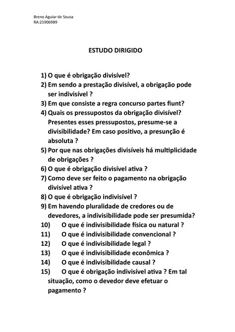 O Que Estudo Dirigido LIBRAIN