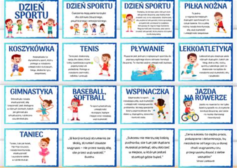 Dzień Sportu gazetka Złoty nauczyciel