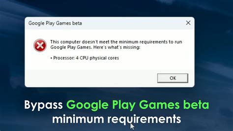 Bypass Google Play Games Beta Minimum Requirements In Just ONE MINUTE