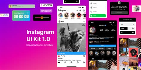 Instagram Ui Kit Community Figma Community