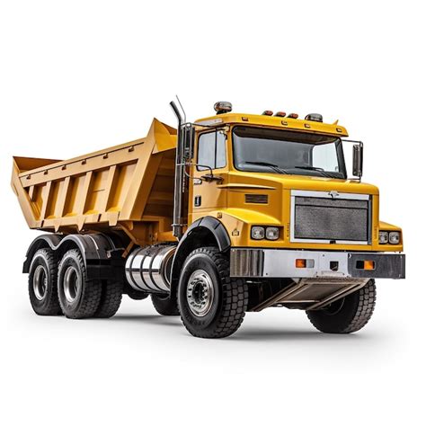 Premium Photo Photo Of Dump Truck Isolated On White Background