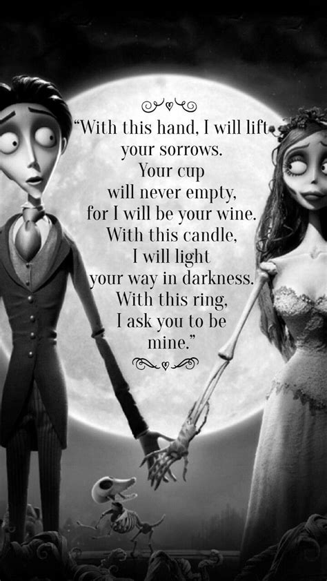 The Corpse Bride Vows I Think These Should Be Actual Wedding Vows