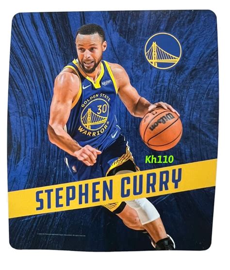 Stephen Curry Nba Golden State Warriors Silk Touch Throw X New