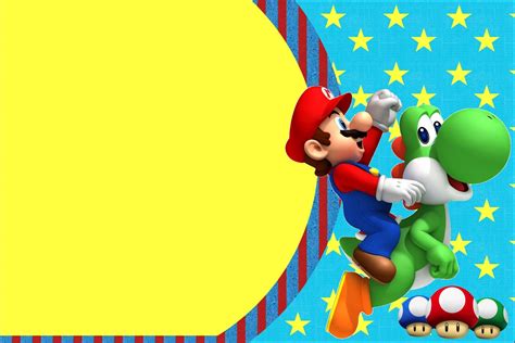 Super Mario Bros Free Printable Invitations Oh My Fiesta In English