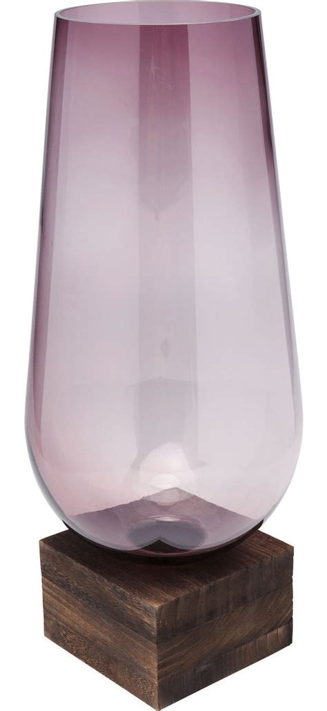 Wazon szklany fioletowy Ø24x58 cm 51130 Kare Design sfmeble pl