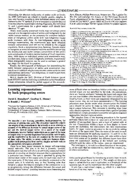 pdf learning representations by back propagating errors david to