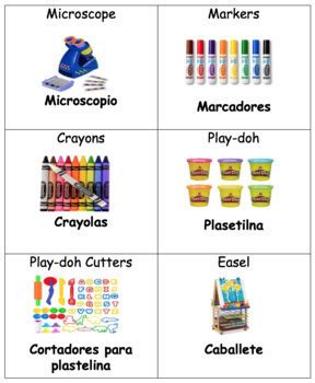 Classroom Ecers Labels In English Spanish By Amanda Rogo Tpt