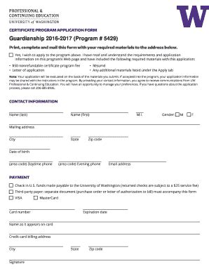 Fillable Online Guardianship 5429 Application Form Fax Email Print