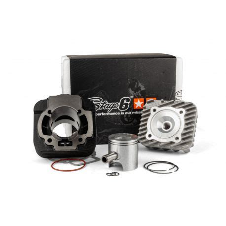Cilinder Kit STAGE6 Streetrace 70cc Piaggio 50cc 2T AC Cilinder Si
