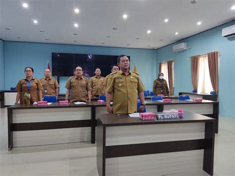 Pemkab Pj Bupati Katingan Ikuti Rakor Pengendalian Inflasi Daerah